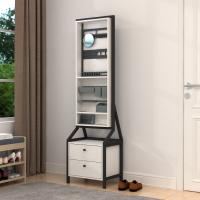 China MDF Mirror Jewelry Storage Cabinet With Dawers for bedroom furniture for sale