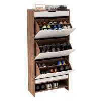 China House decoration MDF Shoe Wooden Cabinet Three Layer With One Storage Dawer for sale