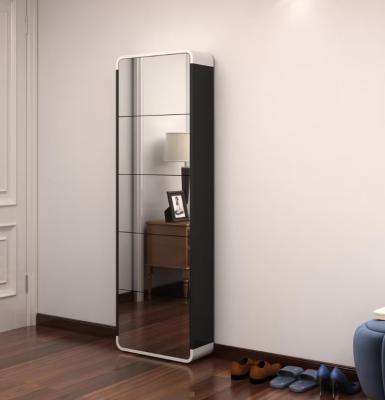 China Five Layers MDF Mirror Shoe Cabinet Living Room Furniture for sale