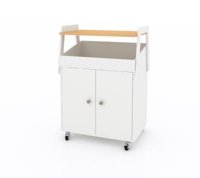 China Various Colors Movable Kitchen Island With Stools And Cabinets for sale