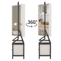 China Floor standing mirror closet with drawers for sale