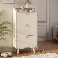 China Tri-amine flip shoe cabinet with shoe rack for sale
