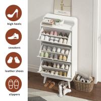 China Tri-amine flip shoe cabinet with shoe rack for sale