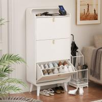 China Tri-amine flip shoe cabinet with shoe rack for sale