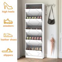 China Wooden shoe cabinet with five door for sale