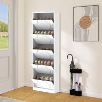 China Wooden shoe cabinet with five door for sale