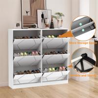 China Wooden shoe cabinet with six door for sale