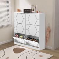 China Wooden shoe cabinet with six door for sale