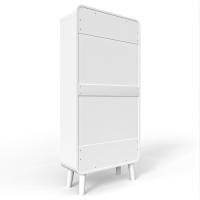 China Elbow double layer 3 bucket shoe cabinet for sale