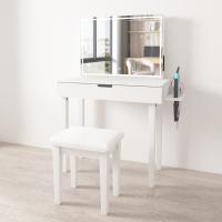 China Large Storage Space Wooden White Dressing Table In The Bedroom for sale