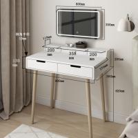 China Noble Style White LED Light Dressing Table with Mirror for sale
