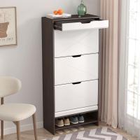 China Wooden shoe cabinet with drawers for sale