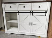 China Fashion Design White Storage Sideboard with Two Doors and Three Drawers for sale