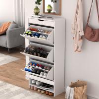 China Wooden shoe cabinet with painting for sale