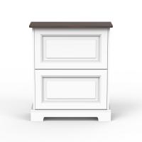 China 2 Flip-drawers Farmhouse Design Shoe cabinet with double shoe rack for sale