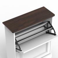 China 2 Flip-drawers Farmhouse Design Shoe cabinet with double shoe rack for sale
