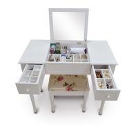 China KD Package 74.5cm height Lockable Printed Makeup Dressing Tables for sale