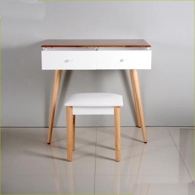 China 18KG 19.7inch Width Waterproof Finger Joint Solid Wood Makeup Vanity for sale