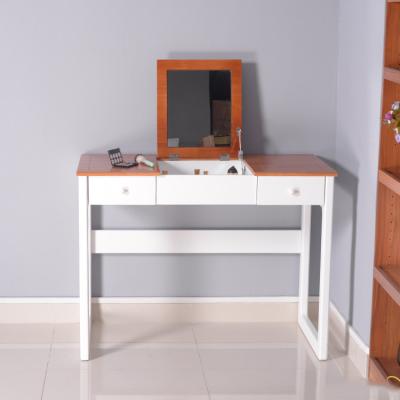 China Fold Up Mirror 100*50*75cm MDF Wood Makeup Dressing Tables for sale