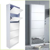 China Large-Capacity Shoe Cabinet With Full-Length Mirror For Apartment for sale
