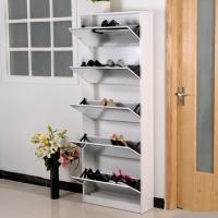 China Large-Capacity Shoe Cabinet With Full-Length Mirror For Apartment for sale