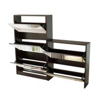 China Full Length 27pcs Panels 170cm Mirrored Shoe Cabinet for sale