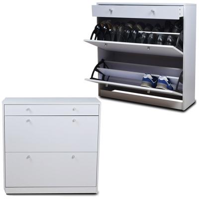 China Space saving 35KG 83cm Width Wooden Shoe Storage Unit for sale