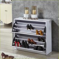 China Knock Down Package Floor Standing 73inch Mirrored Shoe Cabinet for sale