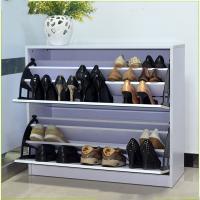 China Knock Down Package Floor Standing 73inch Mirrored Shoe Cabinet for sale