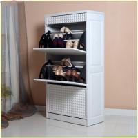 China Apartment Modern 120cm PVC Coating MDF Wood Shoe Organizers for sale