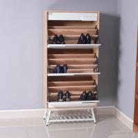 China Hallway Space Saving 25 Pairs 137cm Wood Shoe Organizers for sale
