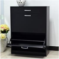 China Three Door 12KG 80cm height Wood Shoe Organizer Cabinet for sale
