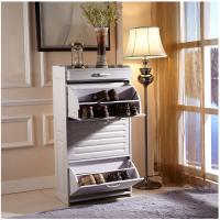 China White 120* 63*30cm Waterproof PVC Veneer Shoe Storage Cabinet for sale