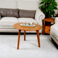 China Retro Round Solid Wood Coffee Tables for sale