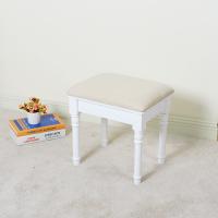 China European Style Living Room 43cm Pastoral Mahogany Solid Wood Stool for sale