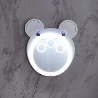 China Three-Color LED Bathroom 4mm Smart Cartoon Shape Makeup Mirror for sale