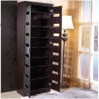 China 1.73M 8 Layers MDF Mirrored Shoe Cabinet With Ventilation Holes for sale