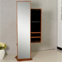 China Retro Rotatable 172cm Coat Rack Mirror Jewelry Armoire for sale