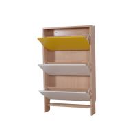 China Yellow Flip Design 107cm 18KG Wood Shoe Organizers for sale