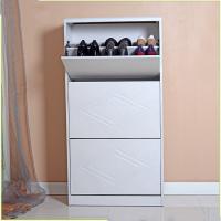 China Bedroom Hardware Fitting 63*24*123cm Mirrored Shoe Cupboard for sale