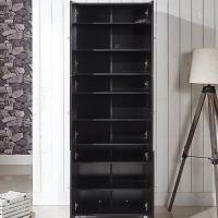 China Apartment Brown Luxury 182cm 36 pairs Mirror Shoe Rack for sale