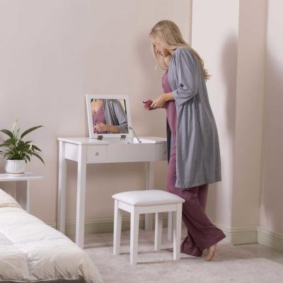 China Shipping from U.S. warehouse-NC Painting E1 MDF Board Venetian Mirror Makeup Dressing Tables for sale