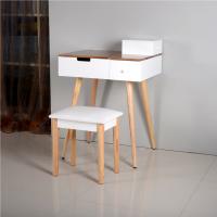 China European style packaging large capacity wood grain makeup dressing table for sale