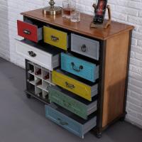 China MDF Board 108cm Height European Retro Drinks Storage Living Room Cabinet for sale