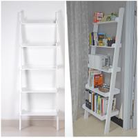 China Vertical MDF Oblique Solid Wooden Home Bookshelf 0.12CBM for sale