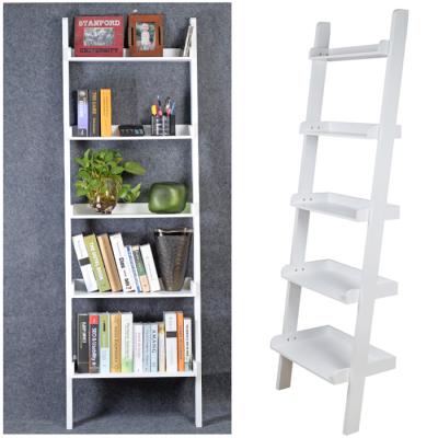 China Vertical MDF Oblique Solid Wooden Home Bookshelf 0.12CBM for sale