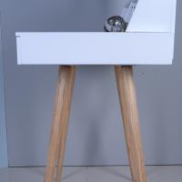 China MDF Wood Double Drawer Mirror Dressing Table 87cm height With Light for sale