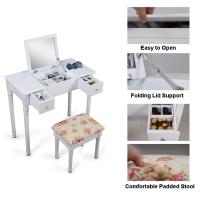 China 75m Height Multifunctional Modern Wooden Dressing Table NC Painting for sale