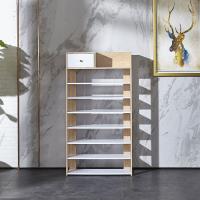 China ODM 7 Layer MDF NC Painting Wooden Storage Rack 140cm Height for sale