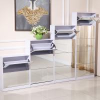 China 40 Pairs Size E1 MDF Shoe Rack Bracket KD Package With Mirror for sale